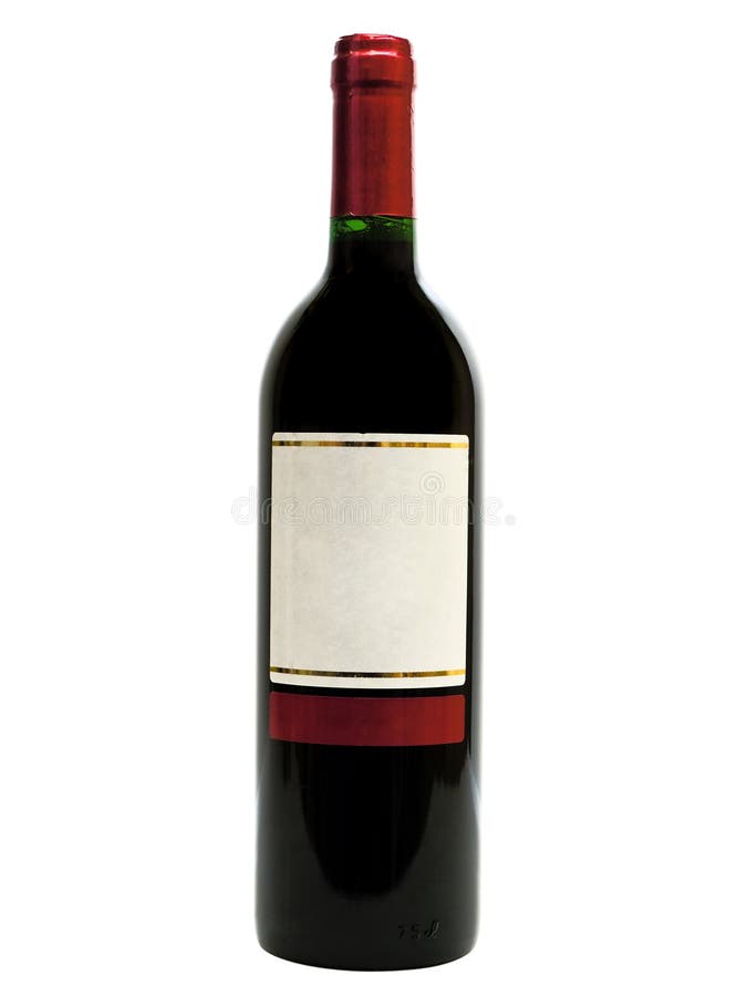 Red wine bottle stock image. Image of bottle, vertical - 34857153