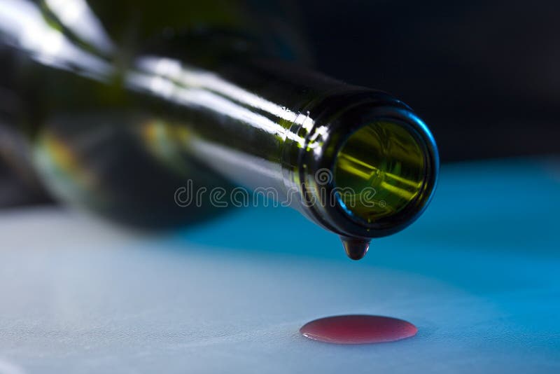 Red Wine Bottle, Glass and Grapes Stock Image - Image of drink ...