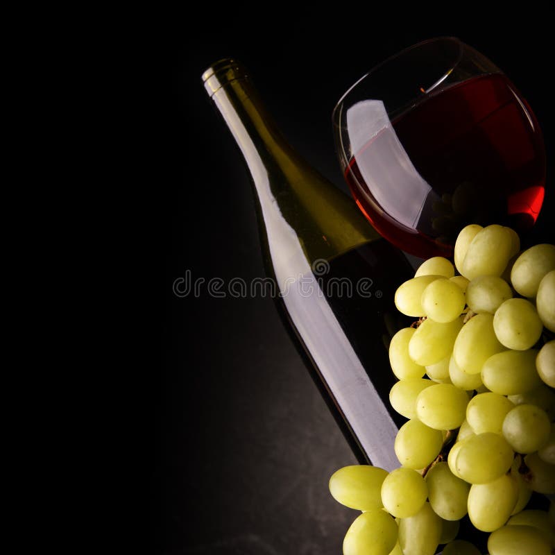 Wine Glass with Grapes stock photo. Image of produce - 11101182