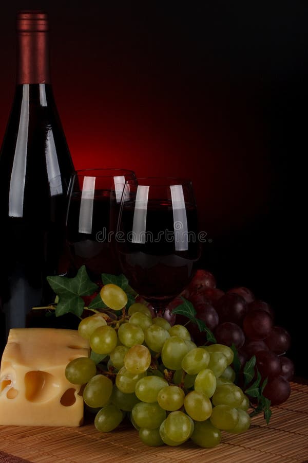 Wine Glass with Grapes stock photo. Image of produce - 11101182