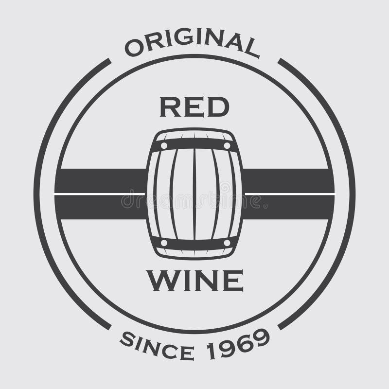 Red Wine Label. Vector Illustration Decorative Design Stock Vector ...