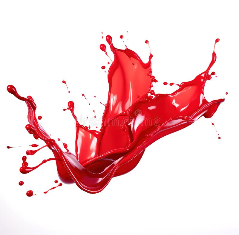 Red Wine Liquid Splash in White Background. Thick and Glossy, Creating ...