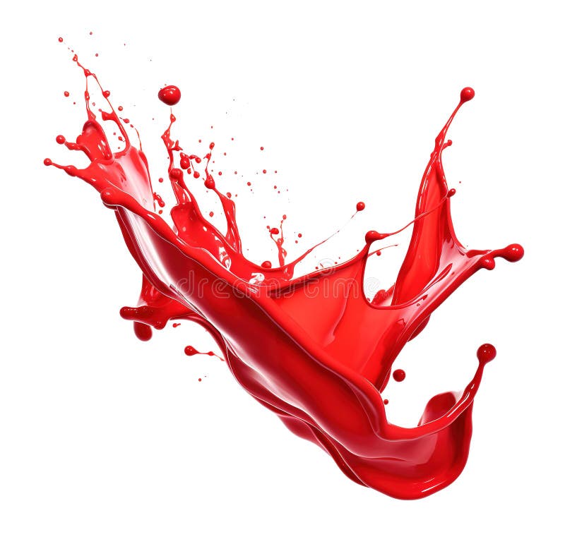 Red Wine Liquid Splash in White Background. Thick and Glossy, Creating ...