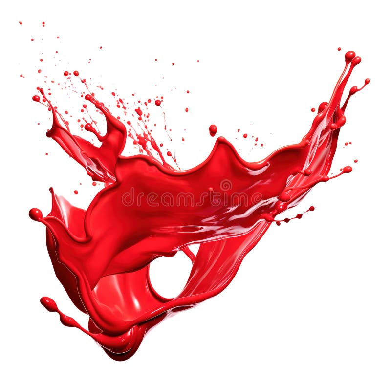 Red Wine Liquid Splash in White Background. Thick and Glossy, Creating ...