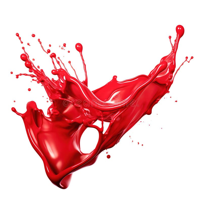 Red Wine Liquid Splash in White Background. Thick and Glossy, Creating ...
