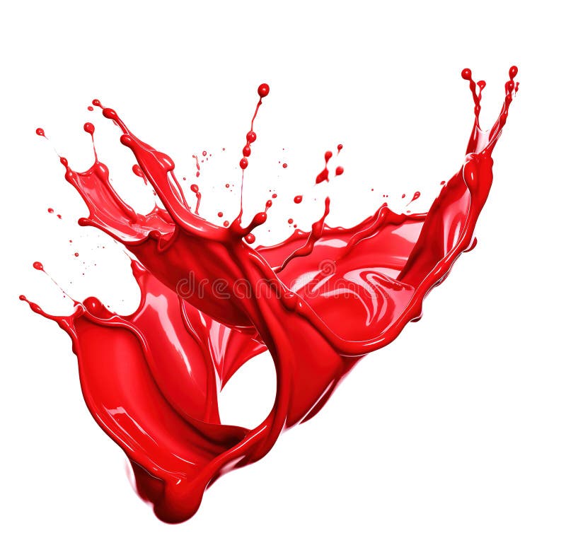 Red Wine Liquid Splash in White Background. Thick and Glossy, Creating ...