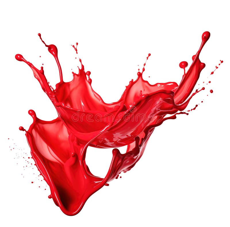 Red Wine Liquid Splash in White Background. Thick and Glossy, Creating ...