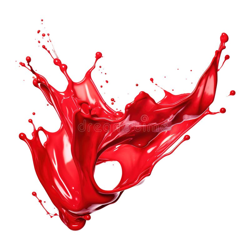 Red Wine Liquid Splash in White Background. Thick and Glossy, Creating ...