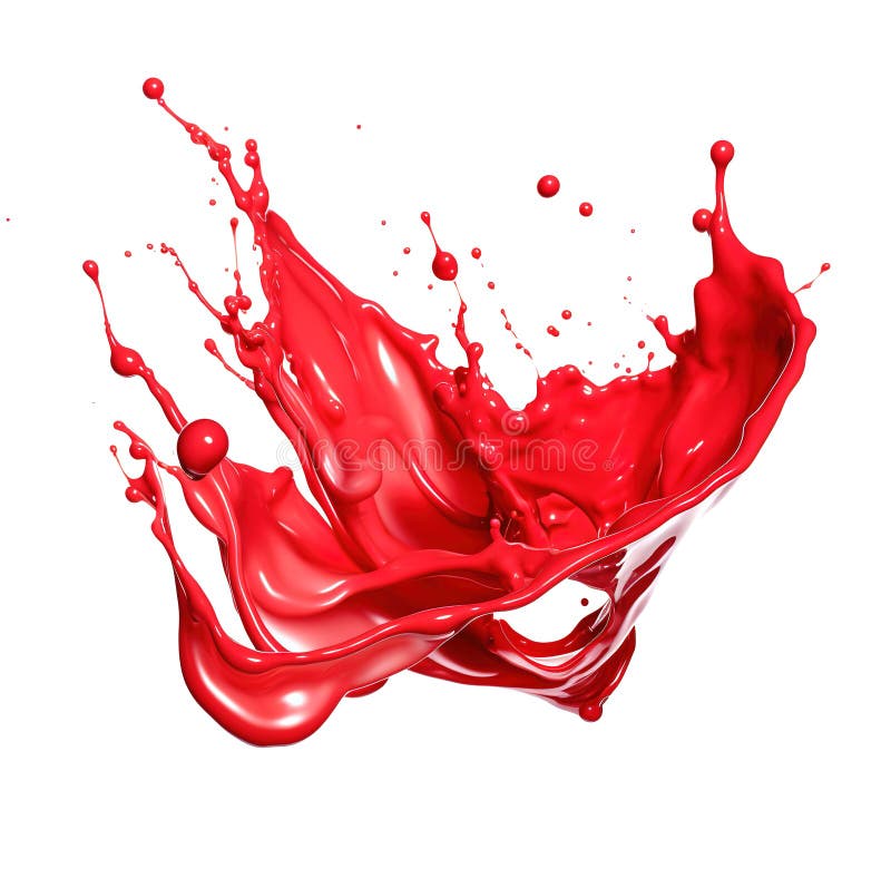 Red Wine Liquid Splash in White Background. Thick and Glossy, Creating ...