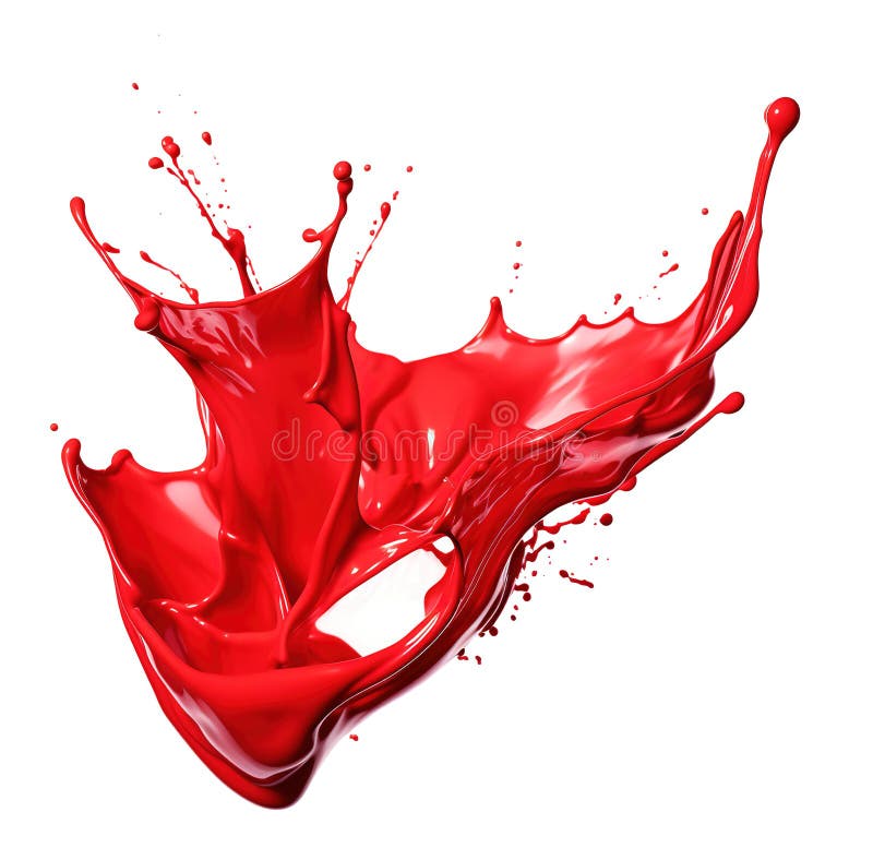 Red Wine Liquid Splash in White Background. Thick and Glossy, Creating ...