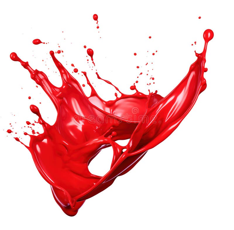 Red Wine Liquid Splash in White Background. Thick and Glossy, Creating ...