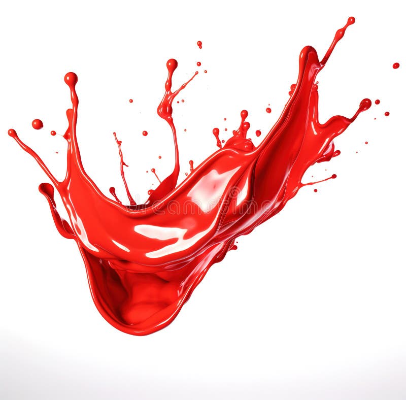 Red Wine Liquid Splash in White Background. Thick and Glossy, Creating ...