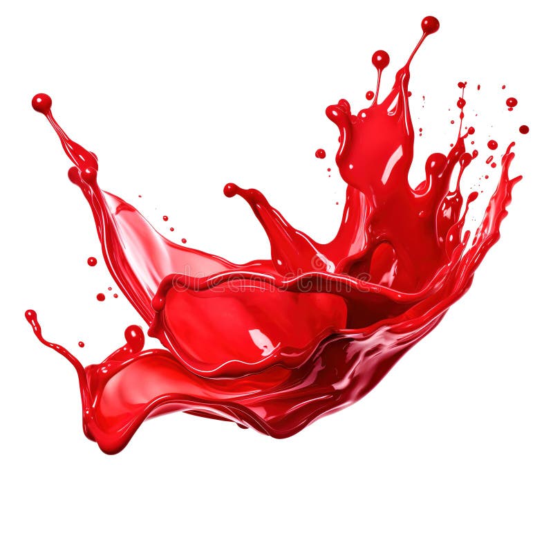 Red Wine Liquid Splash in White Background. Thick and Glossy, Creating ...