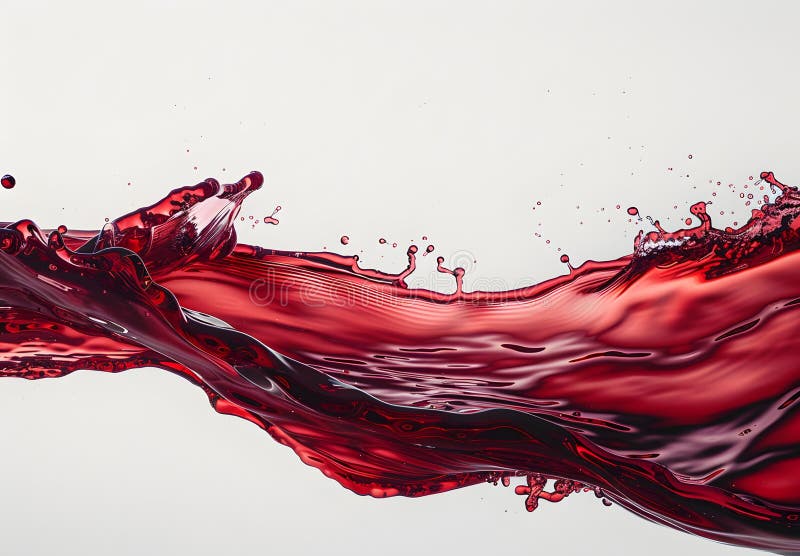 Abstract Red Wine Splash Photography Stock Illustration - Illustration ...