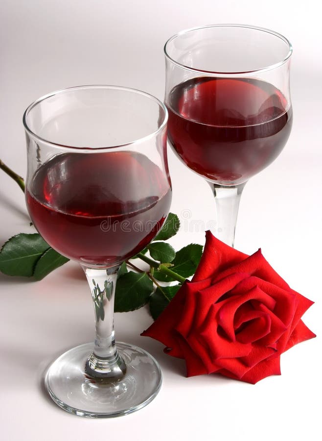 Red wine and rose stock photo. Image of pour, alcohol - 1624150