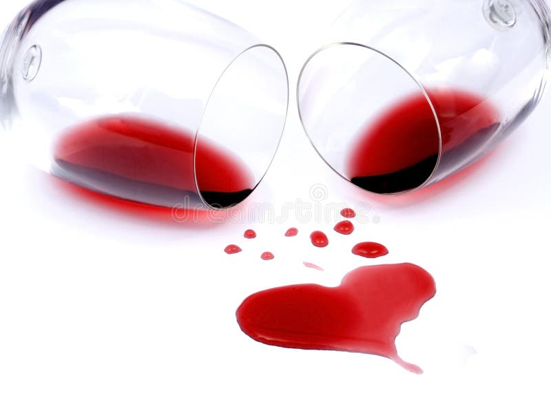 Red Wine Spilled on White Background Stock Photo - Image of glass ...
