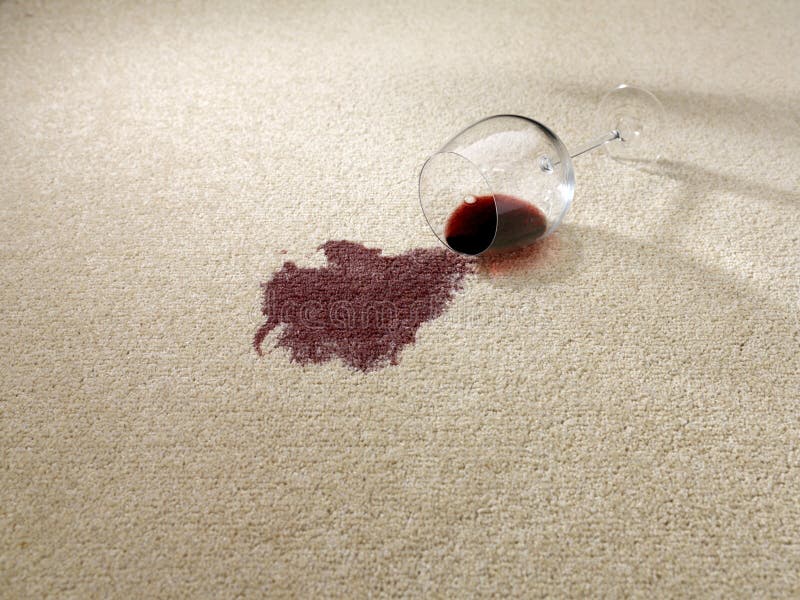 Spilled Wine on Carpet stock photo. Image of dirty, mess - 17631890