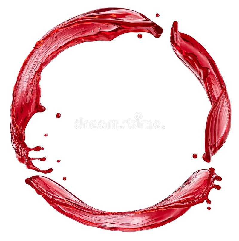 A Round Splash of Water through Wine Glass Stock Image - Image of clean ...
