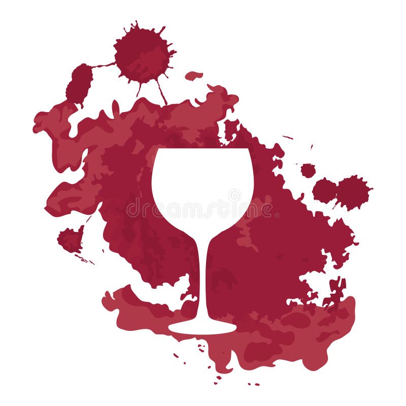Red wine splash stock vector. Illustration of flow, abstract - 128220421