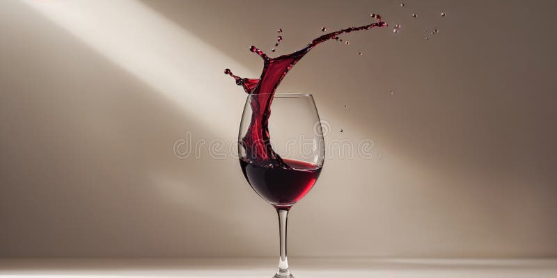 Red Wine Splash from a Tilted Wine Glass Stock Image - Image of wine, splatter: 369436787