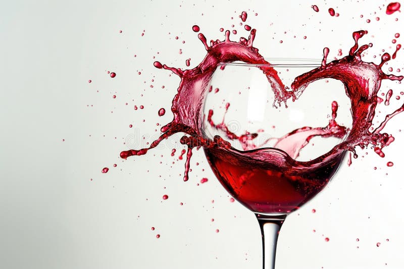 Wine Glass Heart Splash Stock Illustrations – 588 Wine Glass Heart ...