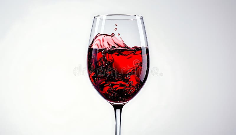 Red Wine Swirl: a Dynamic, Elegant Glass of Wine Stock Image - Image of ...
