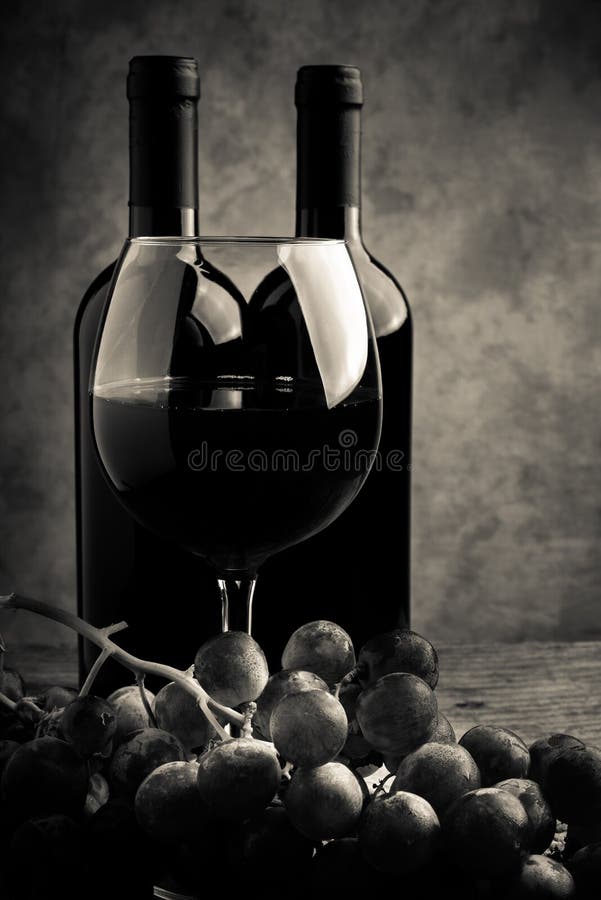 Red Wine Tasting Cream Tone Style Image Stock Photo - Image of grapes ...