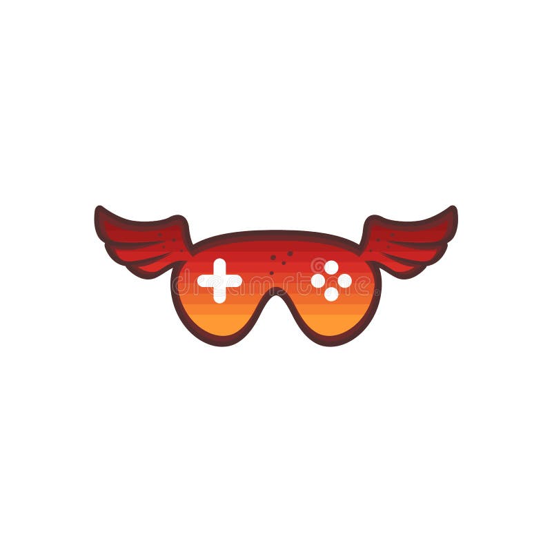 Red Wing Game Console Theme Logo Icon Sign Stock Illustration ...