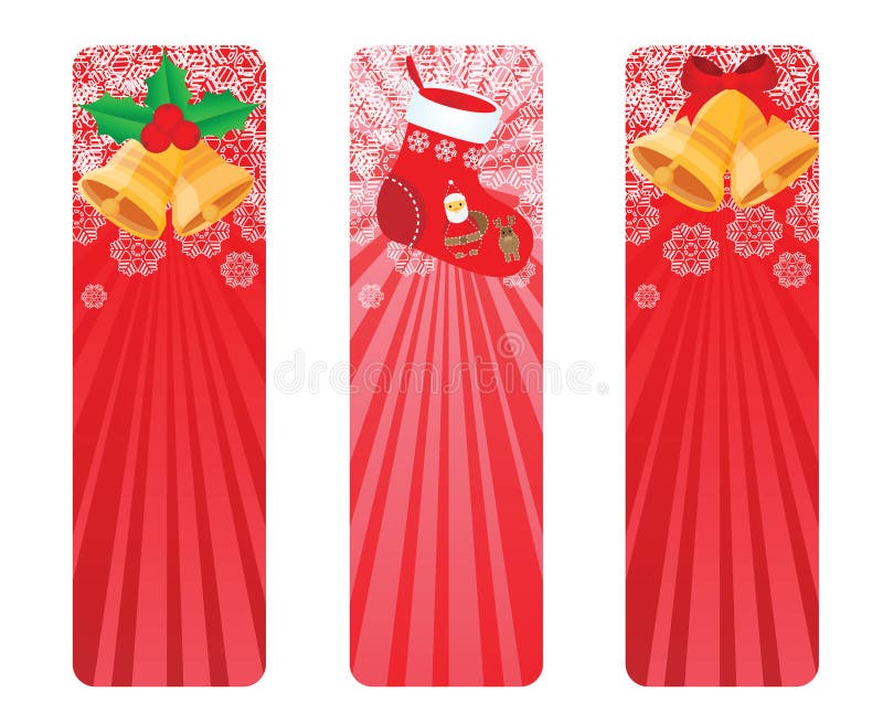 Red winter banner stock illustration. Illustration of illuminated ...