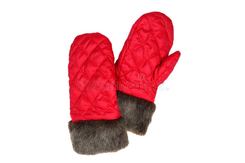 Man in Winter Mittens and Hat Stock Image - Image of wool, looking ...