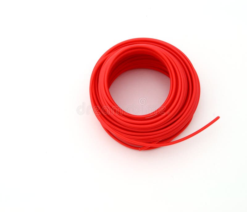 Red wire stock image. Image of electric, connector, ground - 4537333