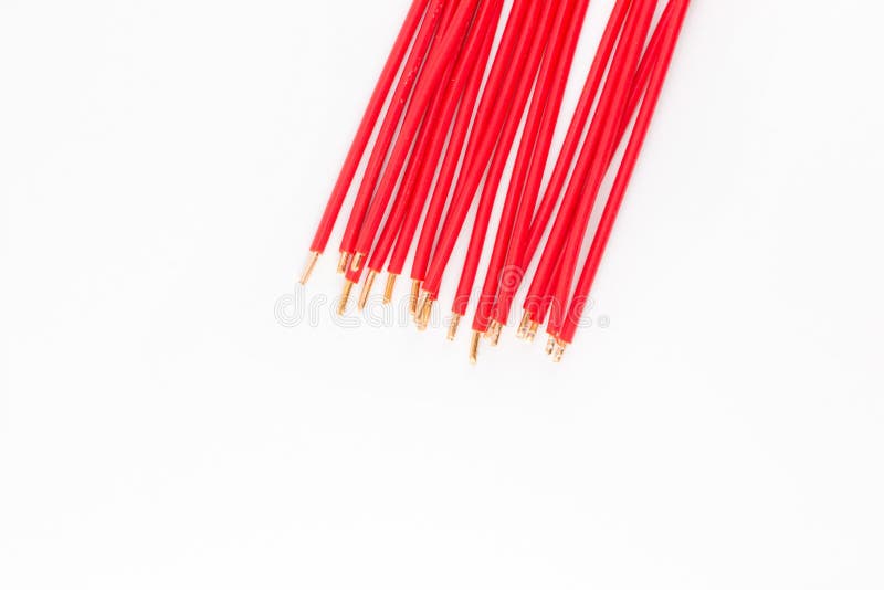 Red wire stock image. Image of cables, design, electricity - 76783619