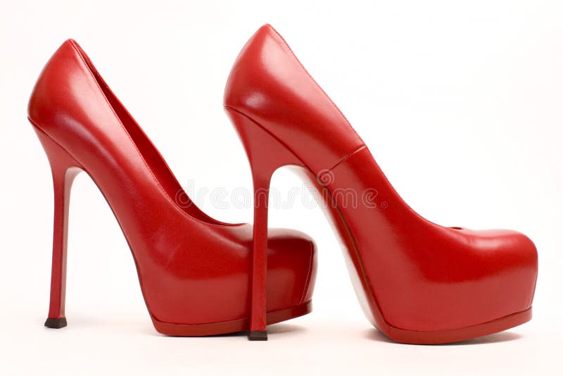 Red woman shoes stock image. Image of heels, shoes, classical - 21591367