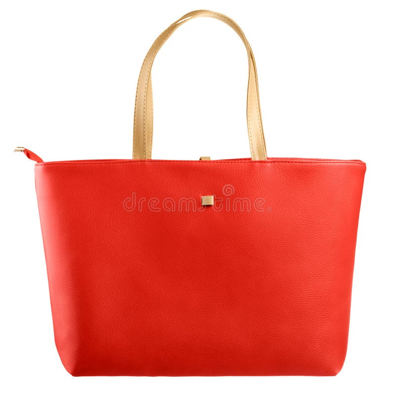 Red tote bag stock photo. Image of sale, tote, white - 11860058