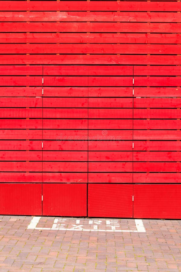 Red Wooden Background Texture Fire Exit Sign Stock Photos - Free ...