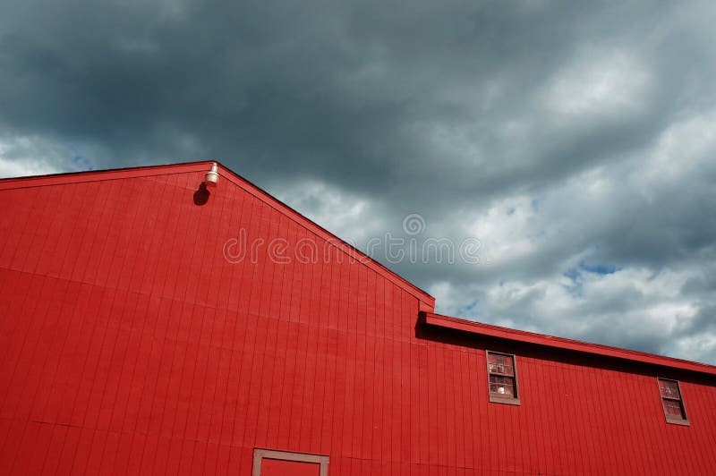 Red wooden barn exterior stock image. Image of facade - 4338557
