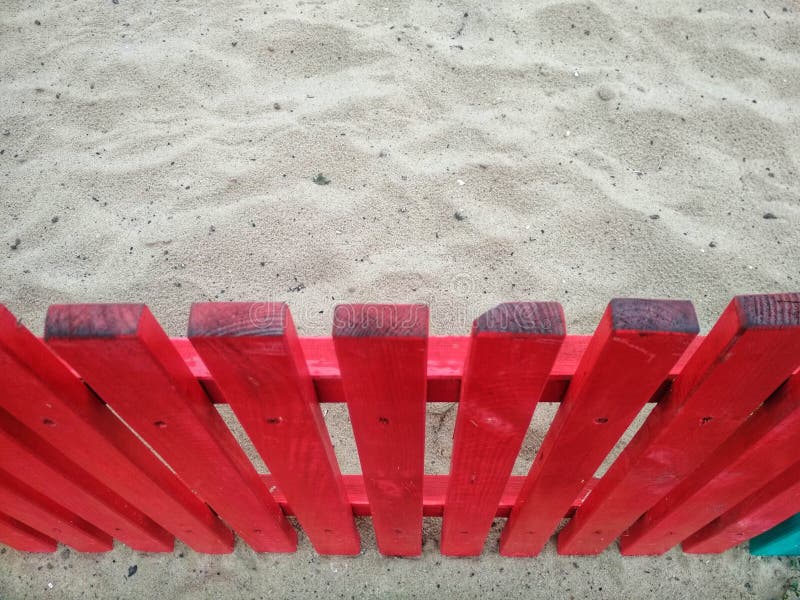 Red wooden fence top view stock image. Image of view - 159728467