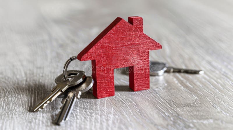 The Wooden House and Keys.AI Generated Image Stock Image - Image of ...