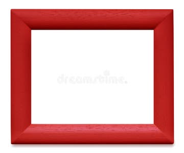 Red Wooden Picture Frame stock image. Image of chic, distressed - 23880641