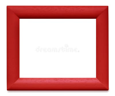 Red Wooden Picture Frame stock image. Image of chic, distressed - 23880641