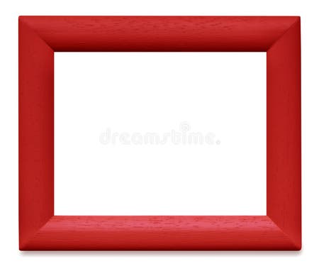 Red Wooden Picture Frame stock image. Image of chic, distressed - 23880641