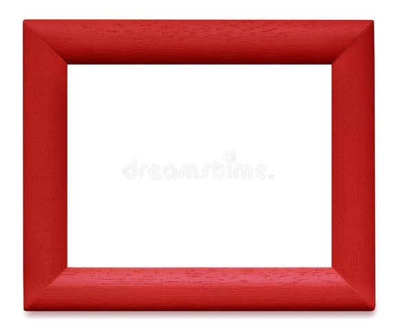 Red Wooden Picture Frame stock image. Image of chic, distressed - 23880641
