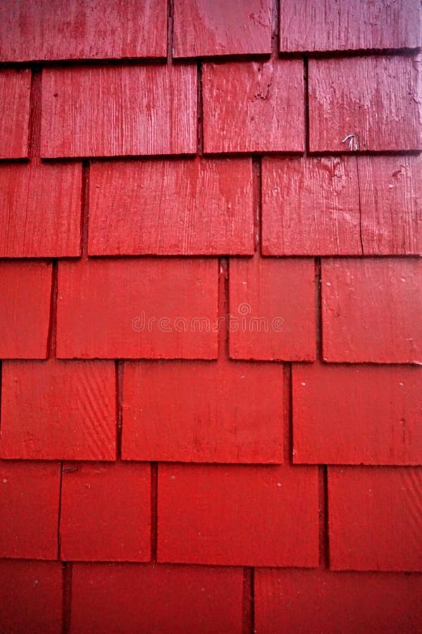 Red Wooden Shingles stock photo. Image of shingles, house - 74356404