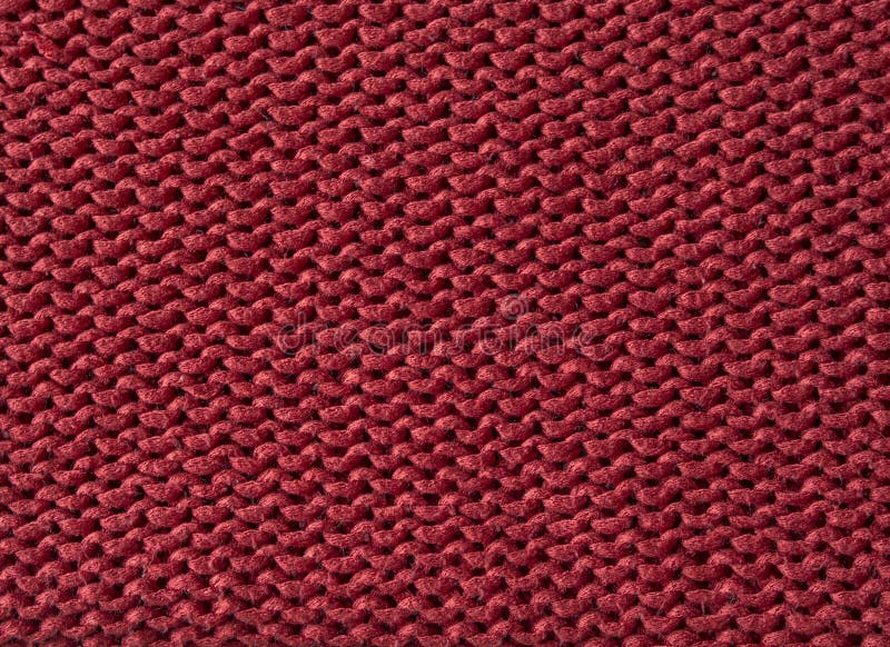 Red Wool Knitted Fabric Texture Abstract Background Stock Image - Image ...