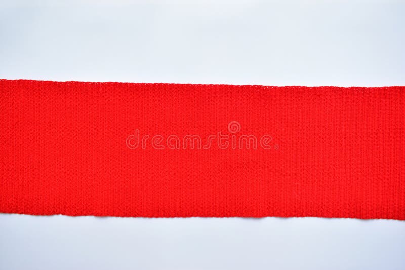 Red Wool Knitted Yarn Texture, Woolen Fabric on White Background Stock ...