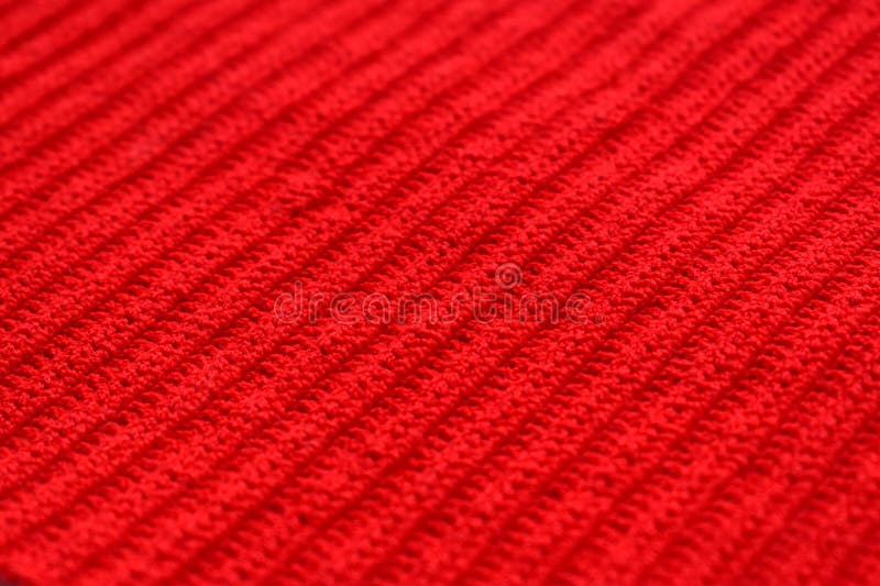 Red Wool Knitted Yarn Texture, Close Up Woolen Fabric Stock Photo ...