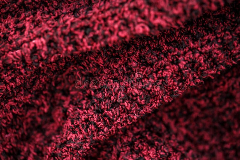 Red Wool Texture for Warm Winter Clothes Stock Image - Image of closeup ...