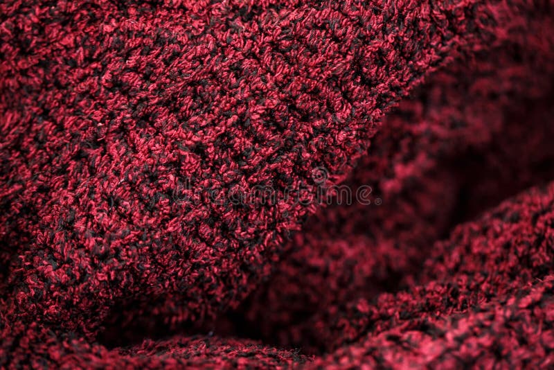 Red Wool Texture for Warm Winter Clothes Stock Image - Image of closeup ...