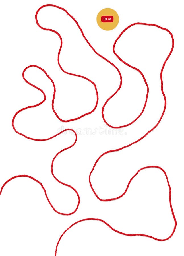 Red woolen thread stock photo. Image of serpentine, loops - 38923064