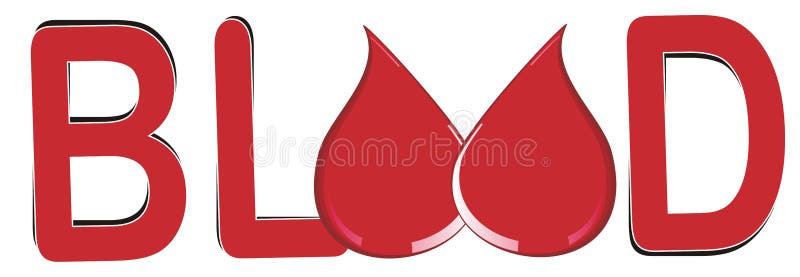 Red word blood stock illustration. Illustration of life - 179610401